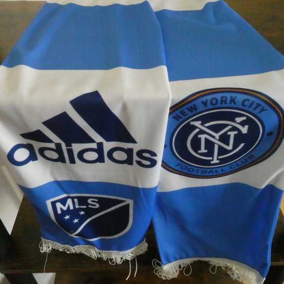 adidas | Accessories | New York City Fc Nycfc Helvetica Bar Scarf ...